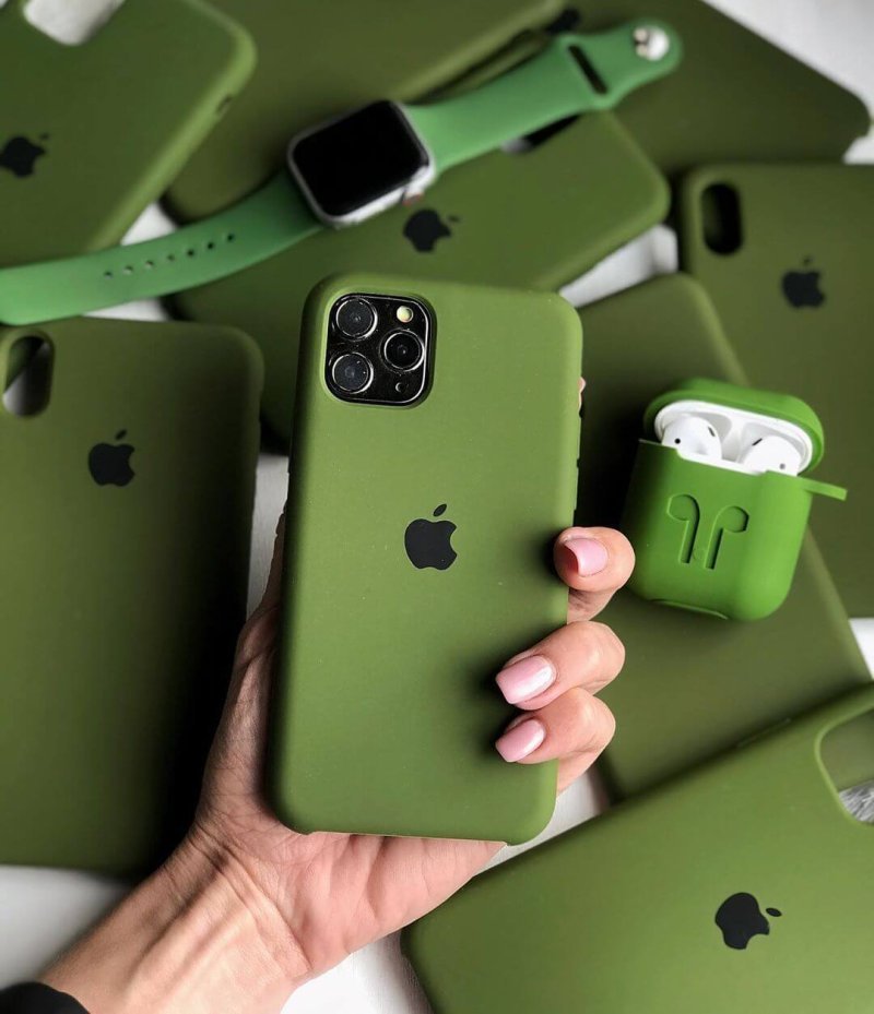 Olive Green Silicon iPhone Case